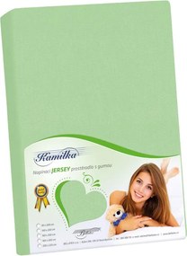 Bellatex Prostěradlo jersey Zelená 100x200 cm