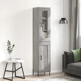 Skříň highboard šedá sonoma 34,5 x 34 x 180 cm kompozitní dřevo,  3199503