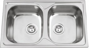 Sinks Rodi Okio 800 DUO V 0,6mm leštěný