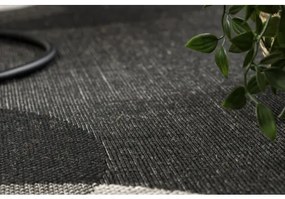 koberec SISAL FLOORLUX 20078 černý / stříbro velikost 200x290 cm | krásné koberce cz