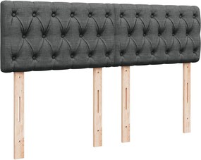 Box spring postel s matrací tmavě šedá 160x200 cm textil 3288247