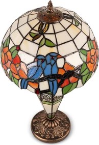 BRILAGI - Tiffany vitrážová stolní lampa JUNGLE 1xE27/60W/230V + 1xE14/40W