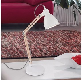Eglo 901294 - Stolní lampa TORONA 1 1xE14/28W/230V bílá