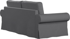Potah na pohovku IKEA Backabro,  3-místná, rozkládací barva šedá látka pletený vzor