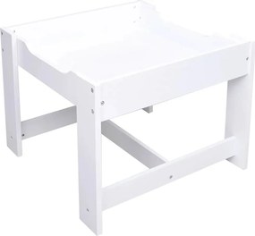 vidaXL Dětský stůl se 2 židlemi MDF [80284] Barva: Bílá