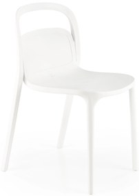 Stohovatelná zahradní židle K490 bílá
