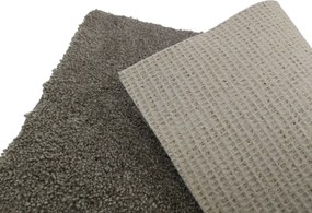 Lano, Metrážový koberec Supersoft 420 hnědý, šíře 4m, hnědá, ab (mřížka), kancelář