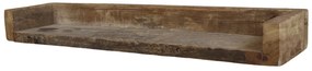 Hnědá dřevěná retro nástěnná polička Grimaud unique - 60*15*5cm