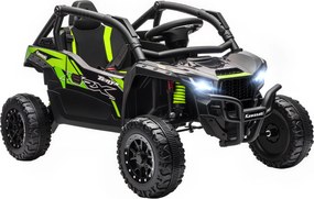 AIYAPLAY 12V Kawasaki Teryx KRX 1000 Dětský UTV s licencí – Dálkové ovládání, zadní odpružení, černá