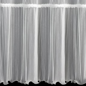 ZÁCLONA NA KROUŽCÍCH HANA 140X250 CM CM BÍLÁ