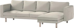 Potah na pohovku IKEA Norsborg 4-místná se šezlongem barva béžová látka pletený vzor