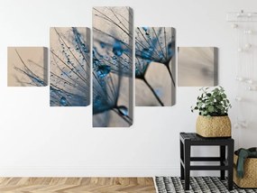 Vícedílný obraz Pampelišky S Kapkami Vody V Makro Měřítku Nedostatek Nedostatek Plátno Canvas 200x120