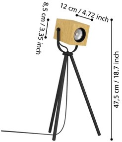 Eglo 43749 - LED Stolní lampa AYLES 1xGU10/3W/230V