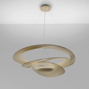 Artemide Pirce sospensione LED, zlaté designové závěsné svítidlo, 44W LED 3000K, 97x94cm