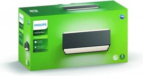 PH 16487/93/P3 LED Venkovní nástěnné svítidlo Philips Stratosphere 16487/93/P3 antracitové 4000K - PHILIPS (915005378702)