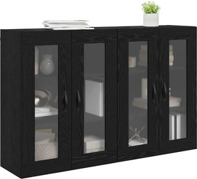 Nástěnné skříně 2 ks Černý dub 69,5 x 34 x 90 cm 3402688