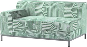 Potah na pohovku IKEA , levé provedení Kramfors 2-místná barva zelená látka pletený vzor, vzorované