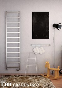 Isan Gradda Inox 1520 x 500 mm koupelnový radiátor nerez