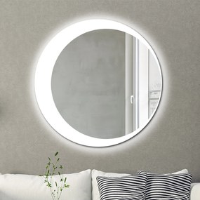 Zrcadlo Moony White LED Rozměr: 100 x 100 cm