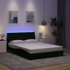 Rám postele bez matrace Hanko černý 140 x 190 cm textil 3310456