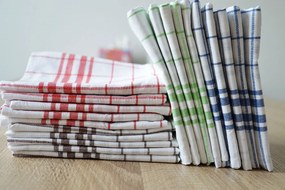 Jahu colection Bavlněná kuchyňská utěrka - červená multipack Multipack: 20 kusů