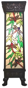 Stolní lampa světelný sloup Tiffany Dragonfly - 26*26*71 cm E27/max 1*100W