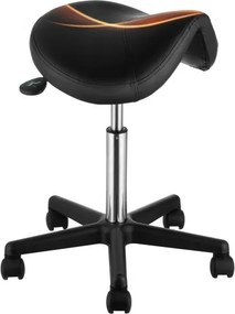 Sedlová stolička s kolečky, nosnost 181,4 kg