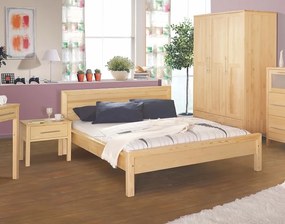 Postel Prestige Zvolte rozměr postele: 180x200 cm, Vyberte odstín dřeva: Přirodní borovice