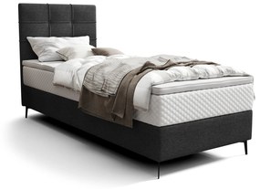 Jednolůžková postel 80 cm Infernus Bonell (černá) (s roštem, bez úl. prostoru). 1082259
