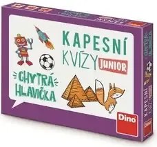 DINO Kapesní kvízy junior - chytrá hlavička - Cestovní hra / Počet hrá