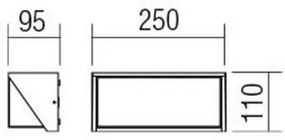 Redo 90237 - LED Venkovní nástěnné svítidlo SPECTRA LED/16W/230V 3000K IP54 bílá