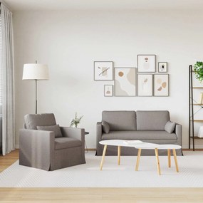 Set pohovek 2 ks Taupe textil 3407541