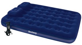 Bestway Nafukovací matrace s polštářem a pumpou 203x152x22 cm 67374