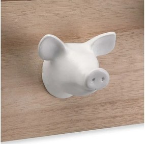 Nástěnný dřevěný věšák s 5 háčky Versa Animals