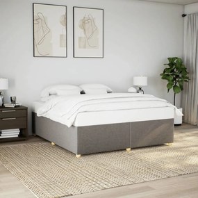 Rám postele bez matrace taupe 180 x 200 cm textil 3284754