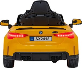 Elektrické autíčko BMW M4 žluté