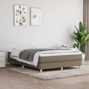 Rám postele s boxspringem taupe 140 x 200 cm textil 3120618