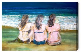 Obraz Tři Ženy U Moře Nedostatek Nedostatek Plátno Canvas 40x30