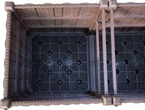 Vyvýšený záhon, hnědý, plast, UTLAN TYP 1