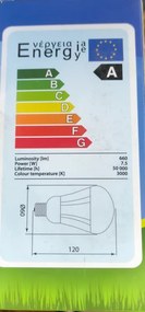 MAX LED LED žárovka E27 A60 16 SMD 7,5W, teplá bílá