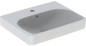 Geberit Smyle Square - Umyvadlo 550x440 mm, s přepadem, otvor pro baterii, bílá 500.259.01.1