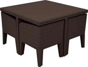 Allibert Souprava COLUMBIA 5 hnědá