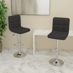 Barové židle 2 ks černé textil 334245