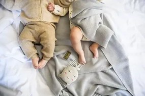 MoMi HUG Dětská pletená deka béžová