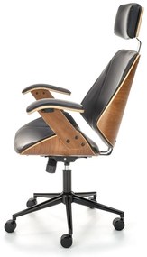 Kancelářská židle Ignazio, černá / ořech