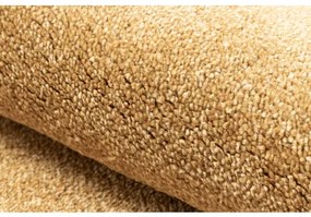 Dywany Luszczow Kusový koberec kulatý SOFTY Jednobarevný, zlatý Rozměr koberce: 150 cm KRUH