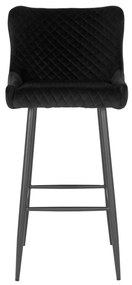 Designová barová židle Laurien černá