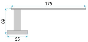 Rea Til, držák na toaletní papír, zlatá matná, REA-88047