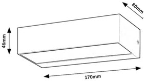 Rabalux 7935 - LED Venkovní nástěnné svítidlo HALDEN LED/10W/230V IP65