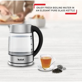 Tefal - Rychlovarná konvice GLASS 1,7 l  2200W/230V chrom